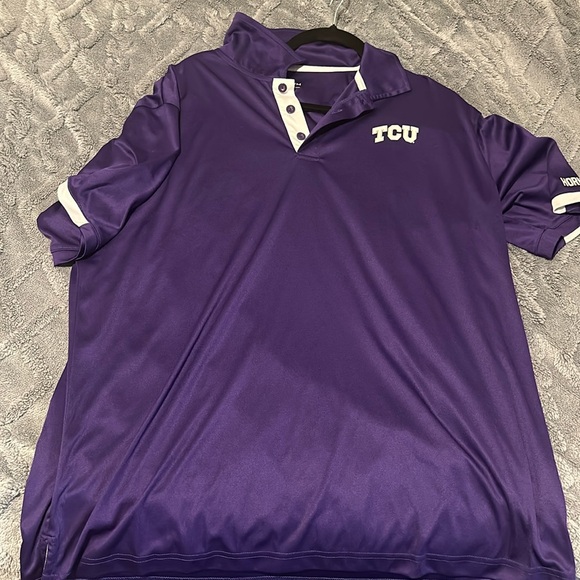 Shirts | Purple Tcu Polo | Poshmark